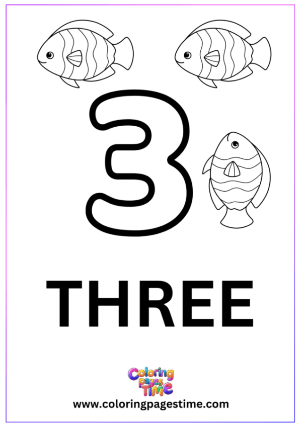 Beautiful Number Coloring Pages Printable (12 Free pdf) | Coloring ...